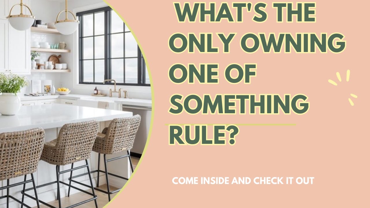What's the Only owning one of something rule? - YouTube