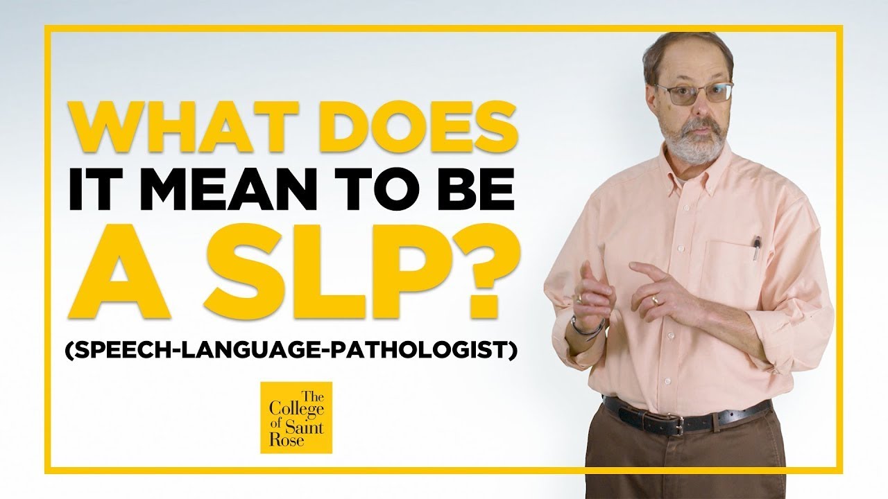 What Is A SLP Speech Language Pathologist YouTube