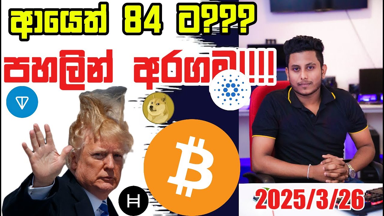 ආයෙත් 84 ට??? | පහලින් අරගමු !!!!| BITCOIN තවත් පහලට??? + ALT COINS | Live Update | ROG CRYPTO ...