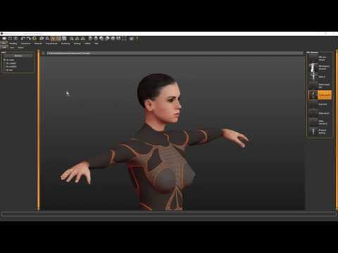 Makehuman To Second Life Converter - Applying A Module - YouTube