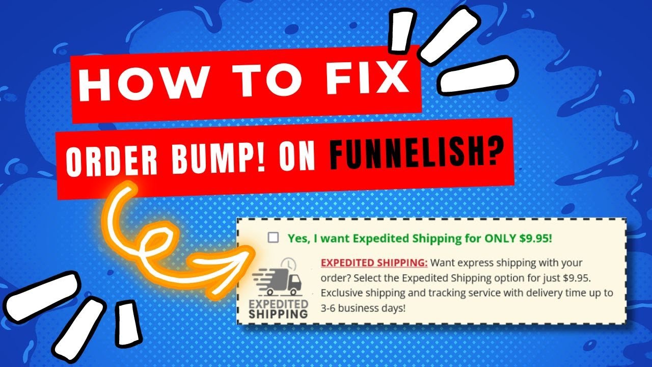 How To Fix Order Bump On Funnelish? Order Bump Selection - YouTube