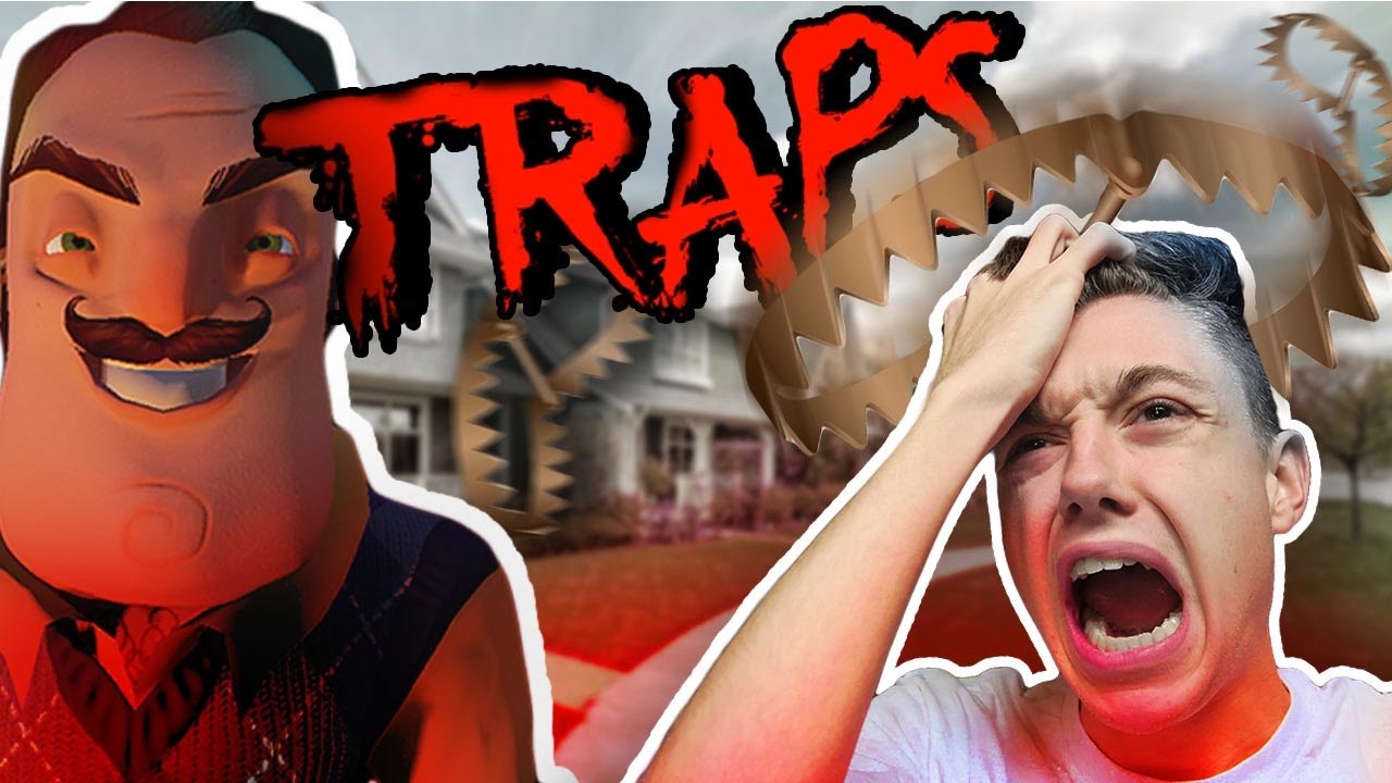 1,000 BEAR TRAPS! \ Hello Neighbor - YouTube