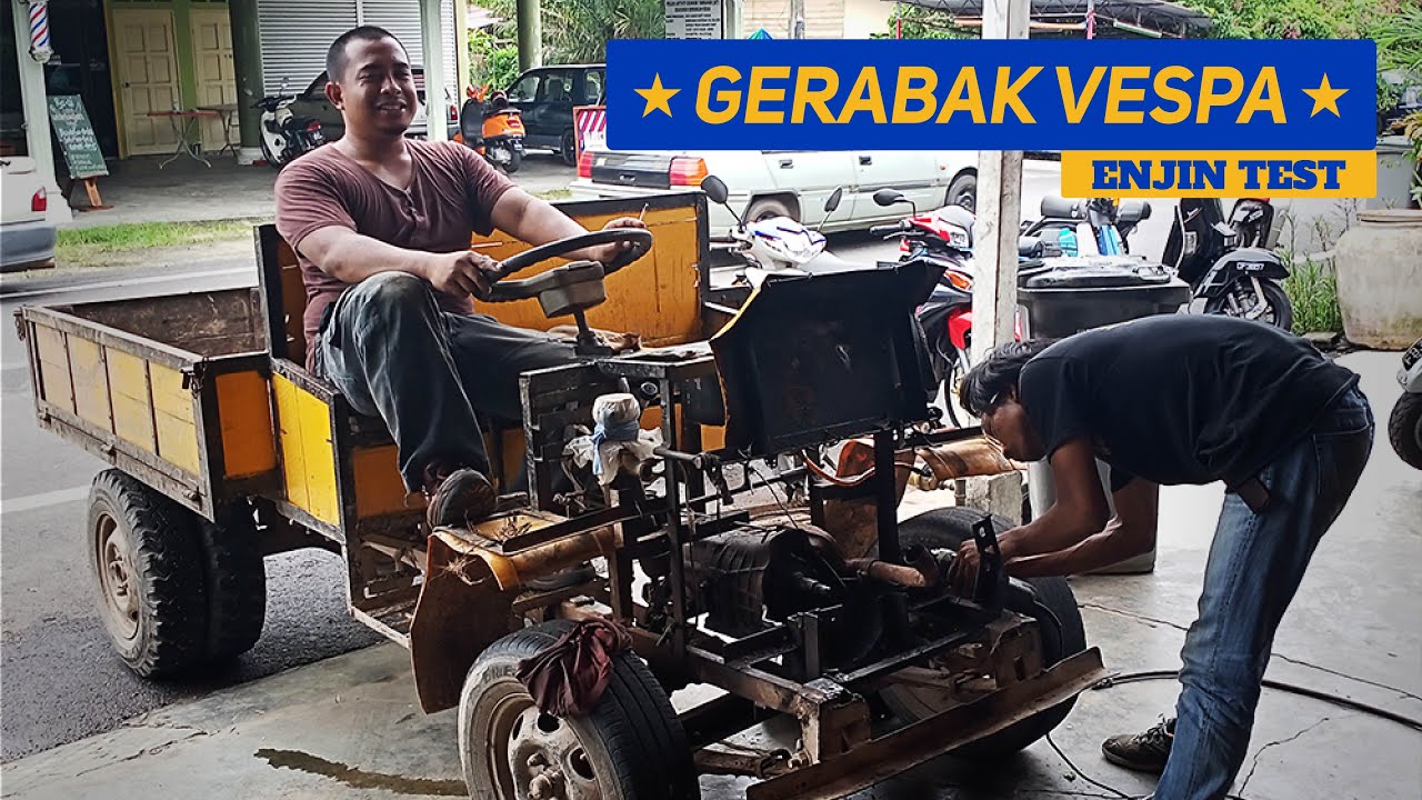 Engine Test : Garden Wagons (Gerabak Kebun) With Vespa Super 150 Engine ...