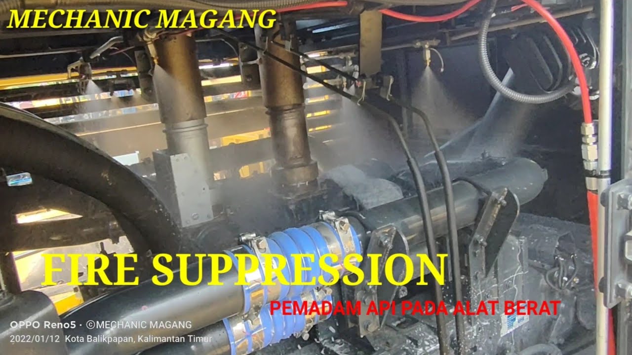 Fire suppression PC2000-8 Excavator Komatsu. pemadam kebakaran pada ...