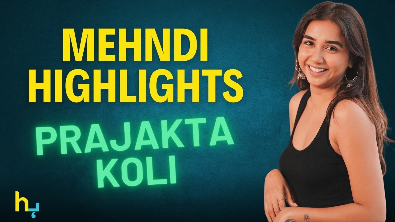 Prajakta Koli’s Stunning Mehndi Look Revealed | Hungama Express - YouTube
