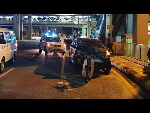 Viralll..lagi kisah pemandu mabuk melanggar penunggang motorsikal.