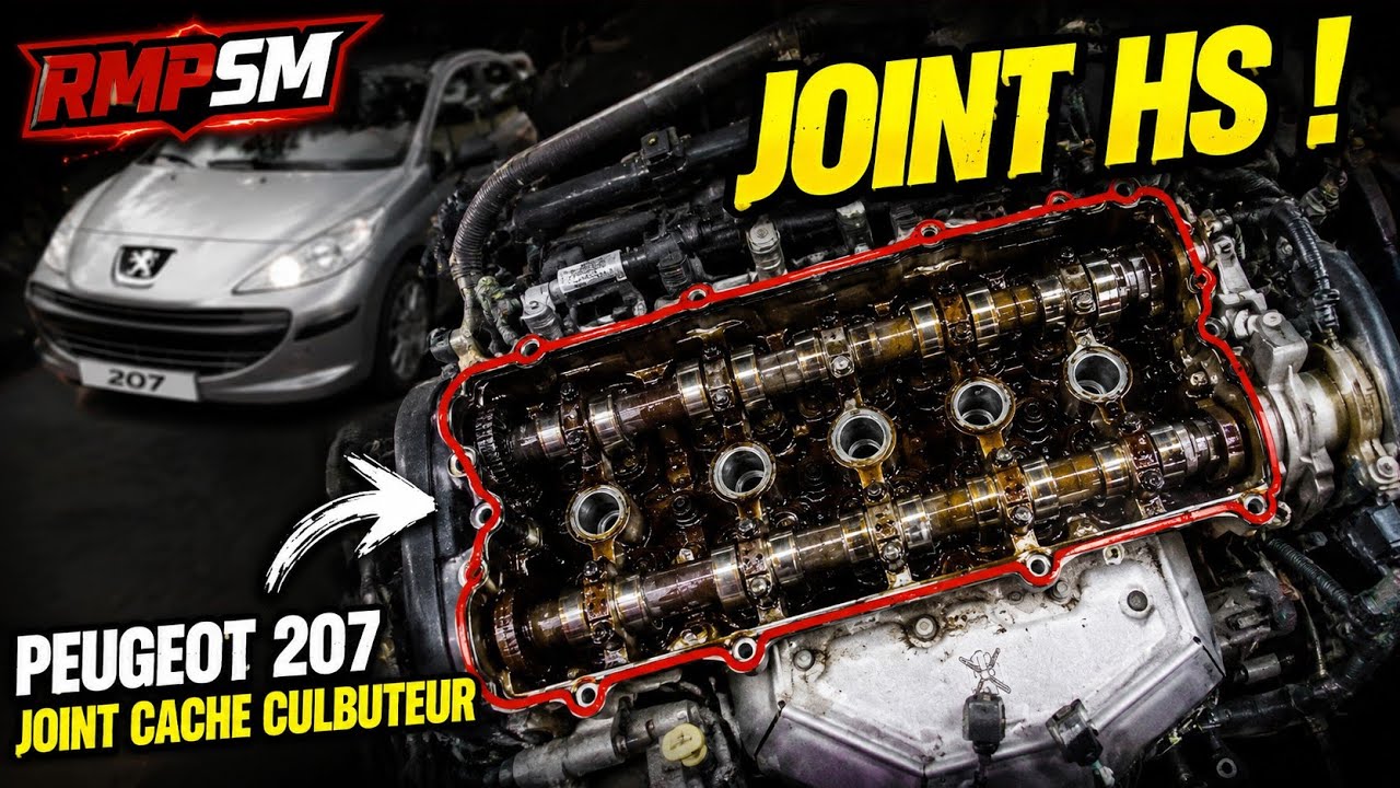comment changer le joint du cache culbuteur - YouTube