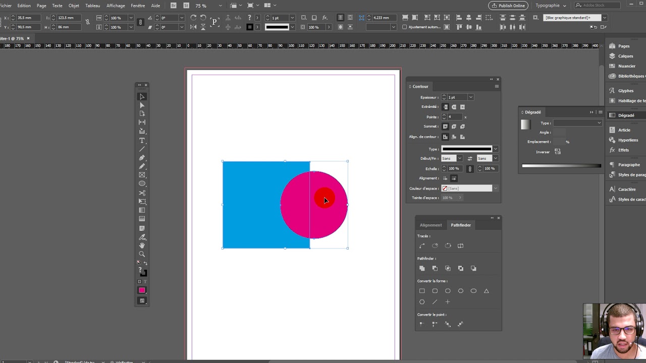 ADOBE INDESIGN - Utiliser le Pathfinder - YouTube