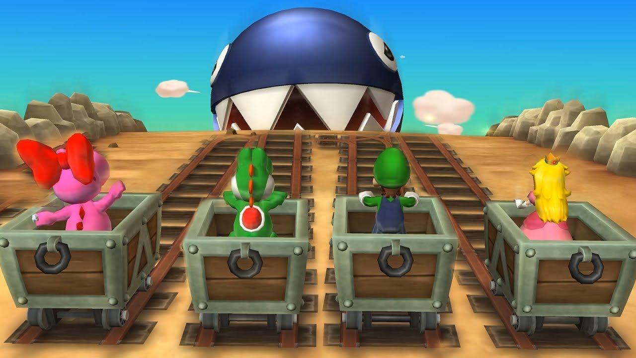 Mario Party 9 - Chain Chomp Romp & Other Minigames| Cartoons Mee - YouTube