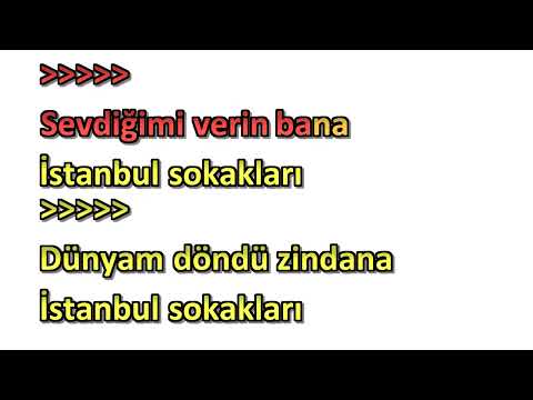 intizar istanbul sokaklari karaoke