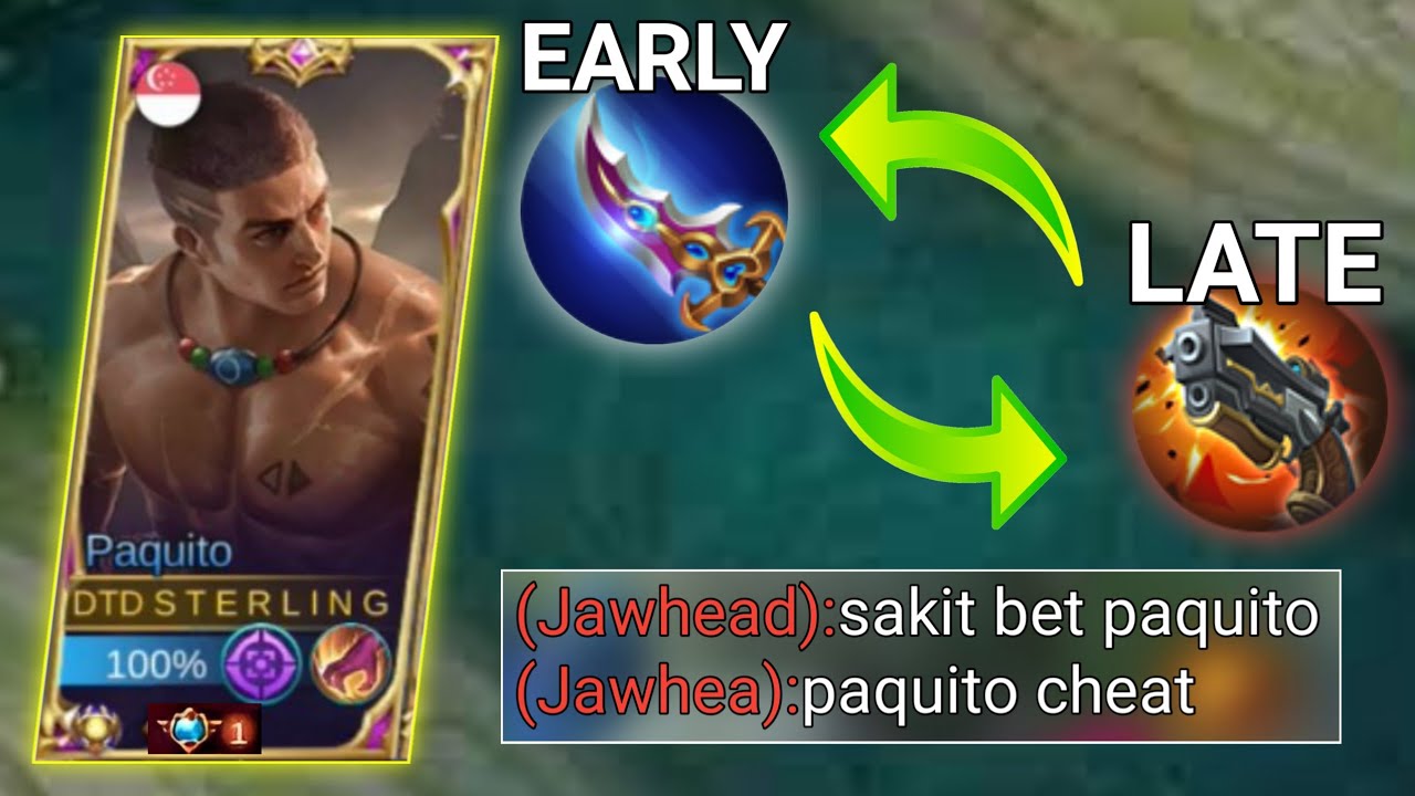 PAQUITO ONE SHOT BUILD🔥NEW BROKEN FIRST ITEM FOR EARLY AND LATE GAME ...