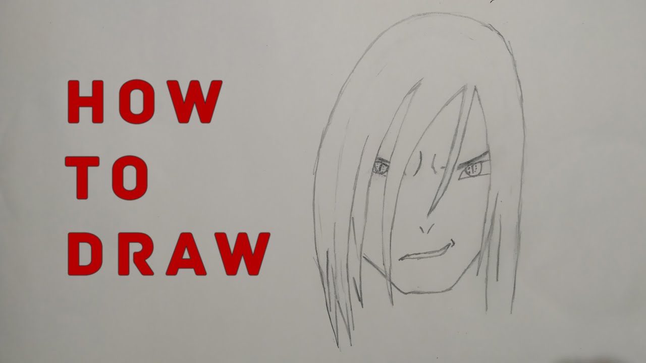 How To Draw Orochimaru From Naruto - YouTube