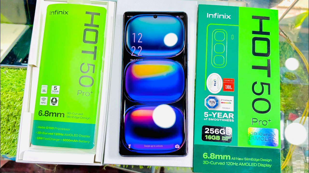 Infinix Hot 50 pro plus 8+8/256 gb purple colour phone and camera ...