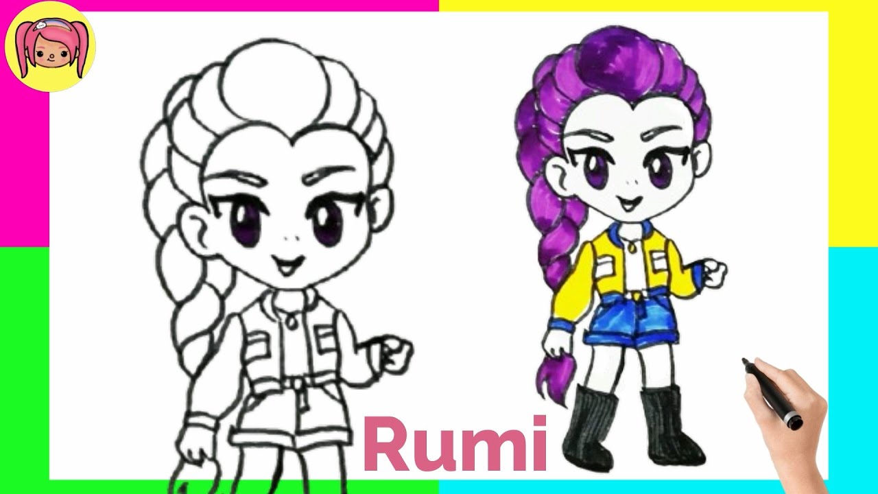 How to Draw Rumi Kpop Demon Hunters - YouTube