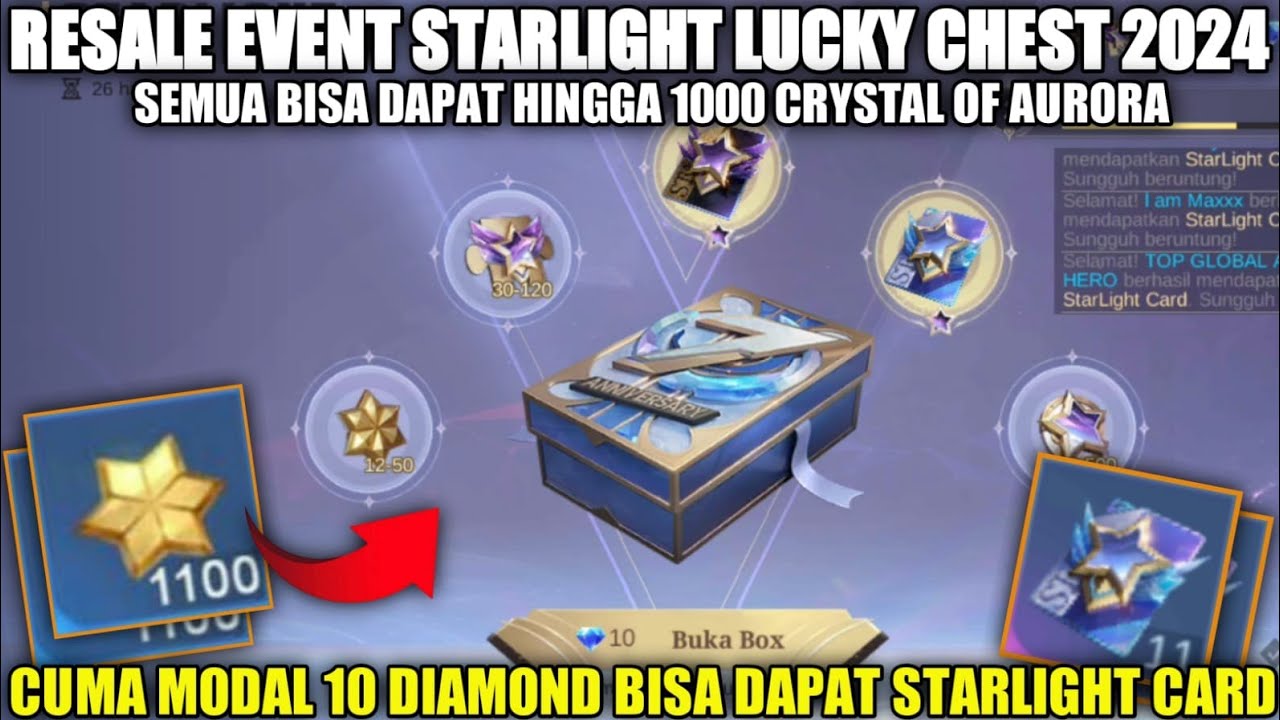 RESALE KEMBALI!! CARA DAPAT STARLIGHT CARD 10 DIAMOND || EVENT ...
