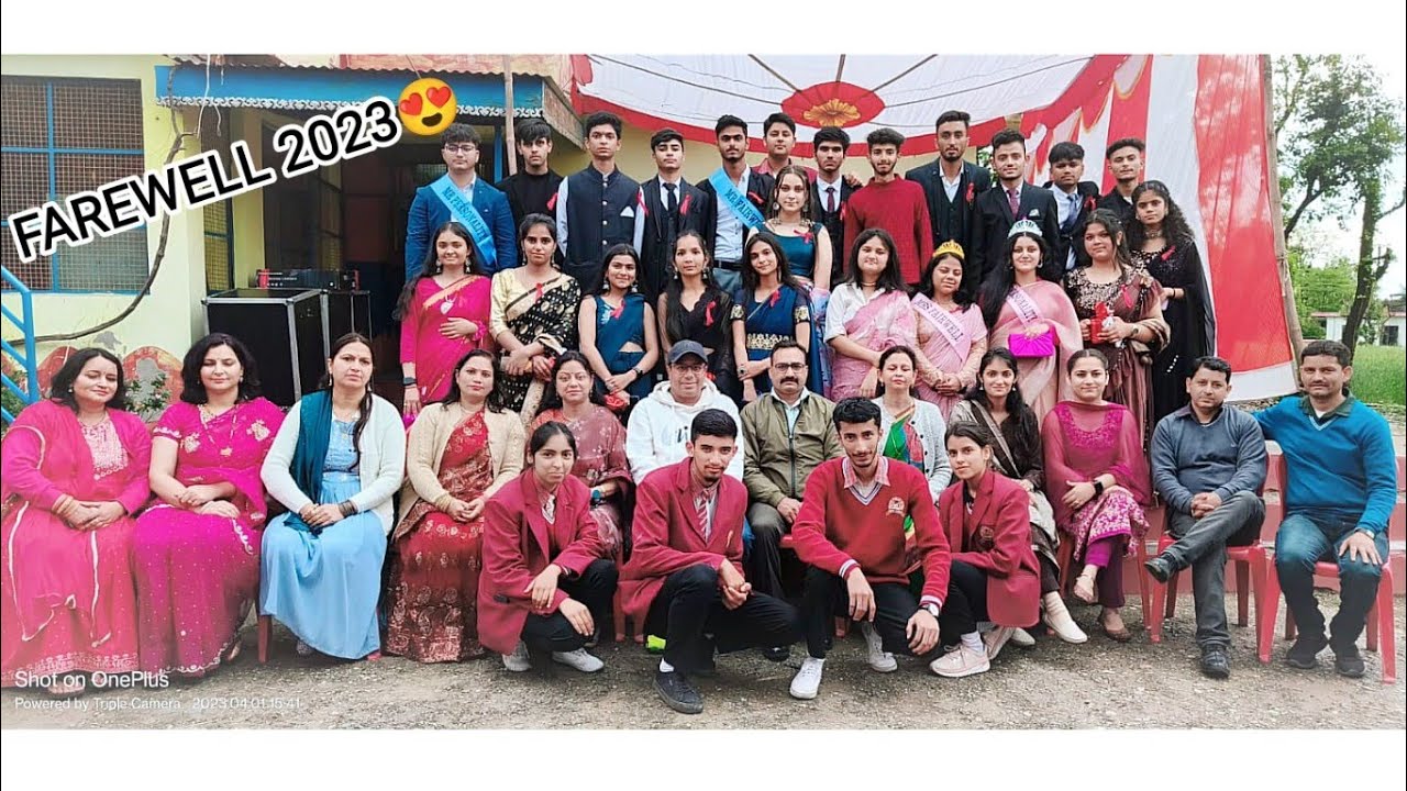 FAREWELL OF BATCH 2022 TO 2023 😍 CLASS +2 || FAREWELL VLOG || HP RAGHAV - YouTube