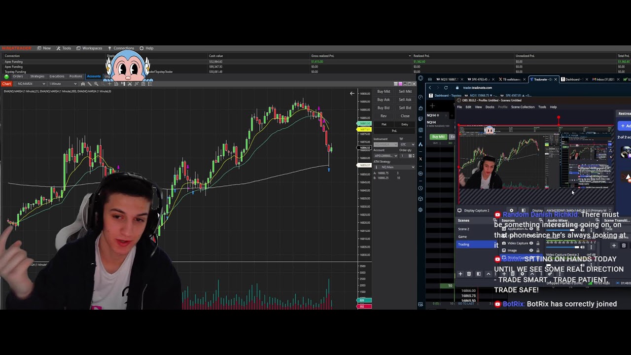TRADING NQ LIVE WITH THE TEAM Swush Trading - YouTube