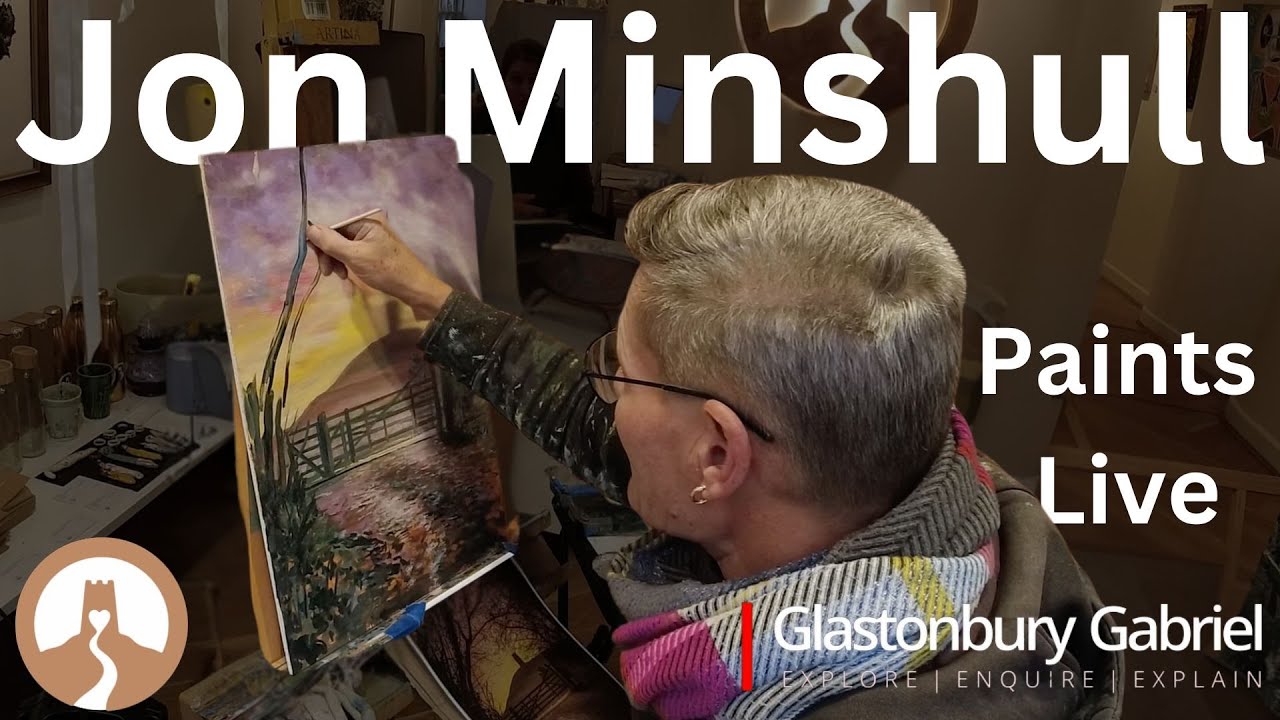 John Minshull painting live at the Heart Of The Tribe Gallery - YouTube