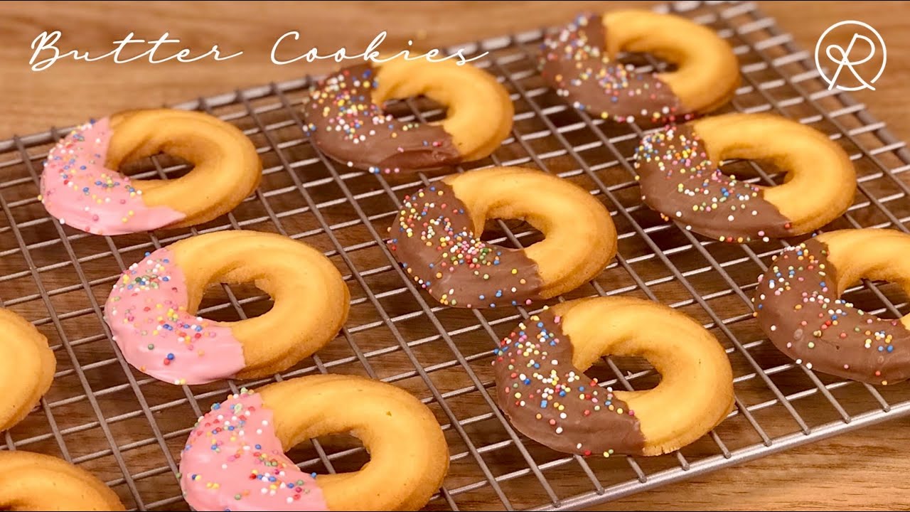 버터링 쿠키 Butter Cookies - YouTube