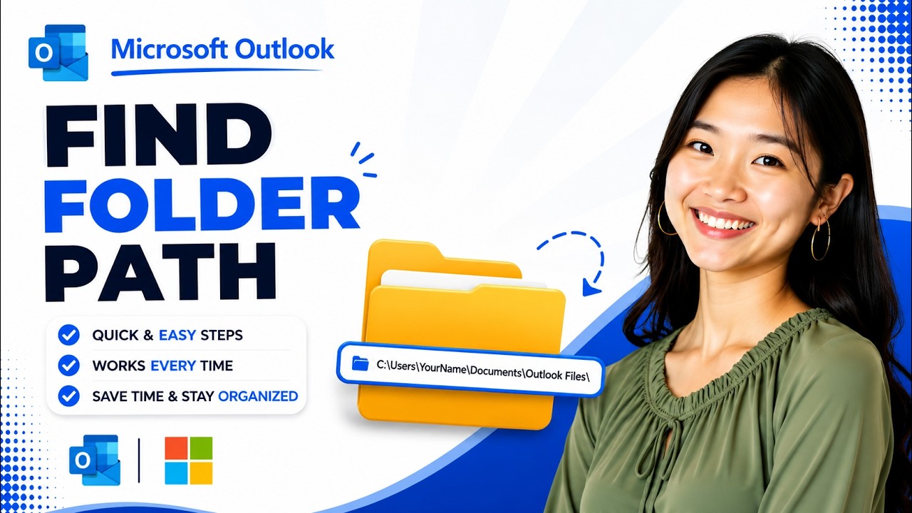 How To Find The Full Folder Location Of Emails In Outlook - YouTube