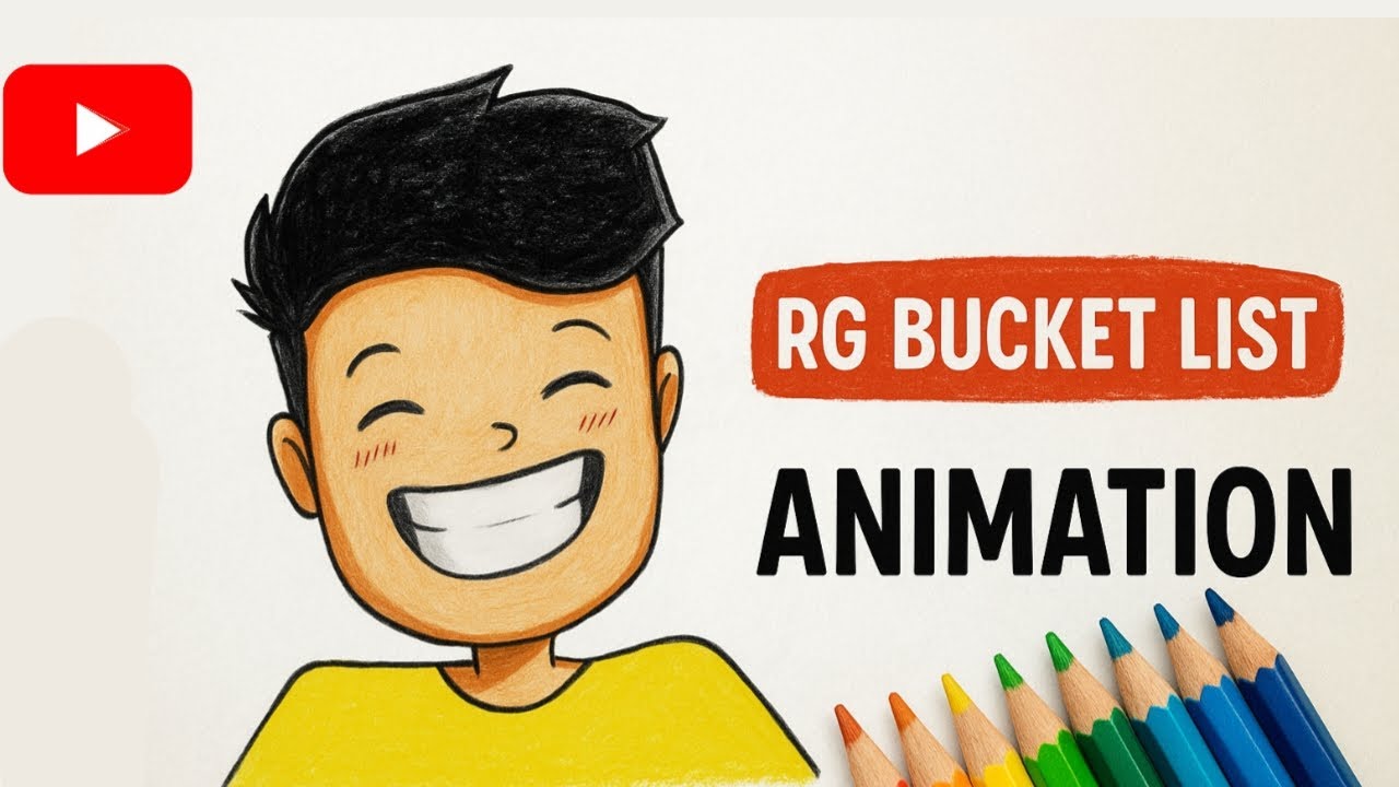 Drawing RG Bucket List Style: Cartoon Boy Sketch | Fan Art Time-Lapse ️ ...