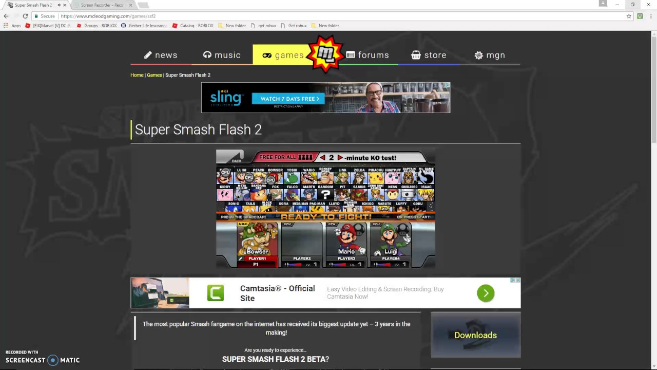Super Smash Flash Gameplay - YouTube
