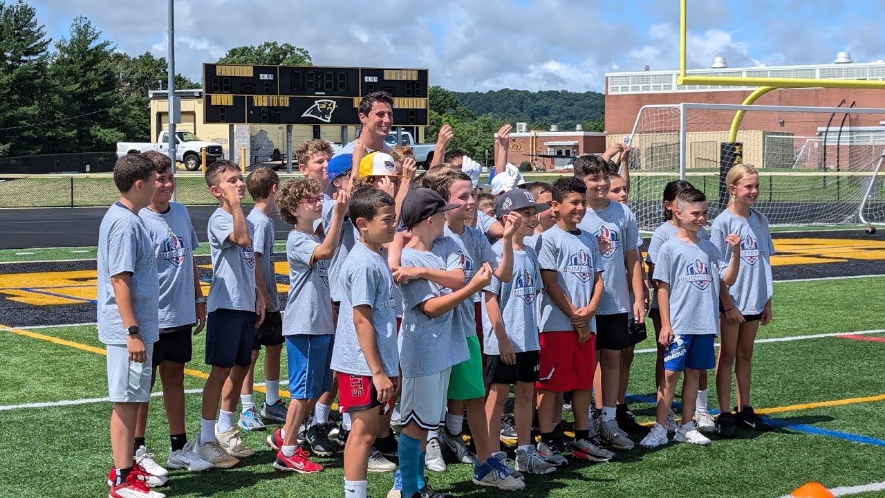 2024 Youth Football Camp With New York Giants Quarterback Tommy DeVito - YouTube
