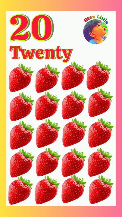 counting strawberries |counting till 20 |learning numbers for ...