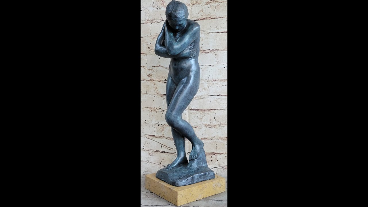 EVE by Auguste Rodin (1880) Bronze Statue Sculpture Replica Green ...