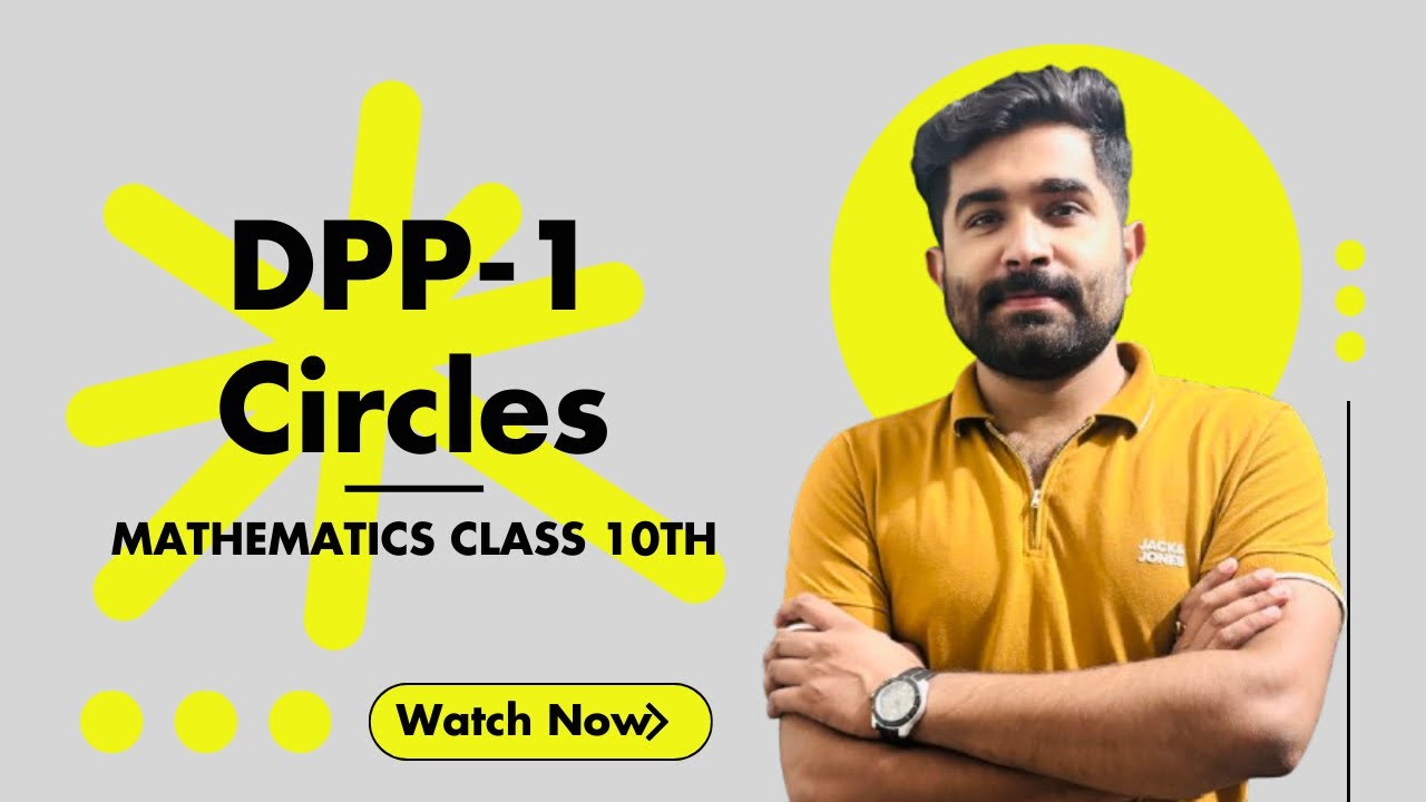 Circles DPP Solution | Math Dpp Solution | Class 10th - YouTube
