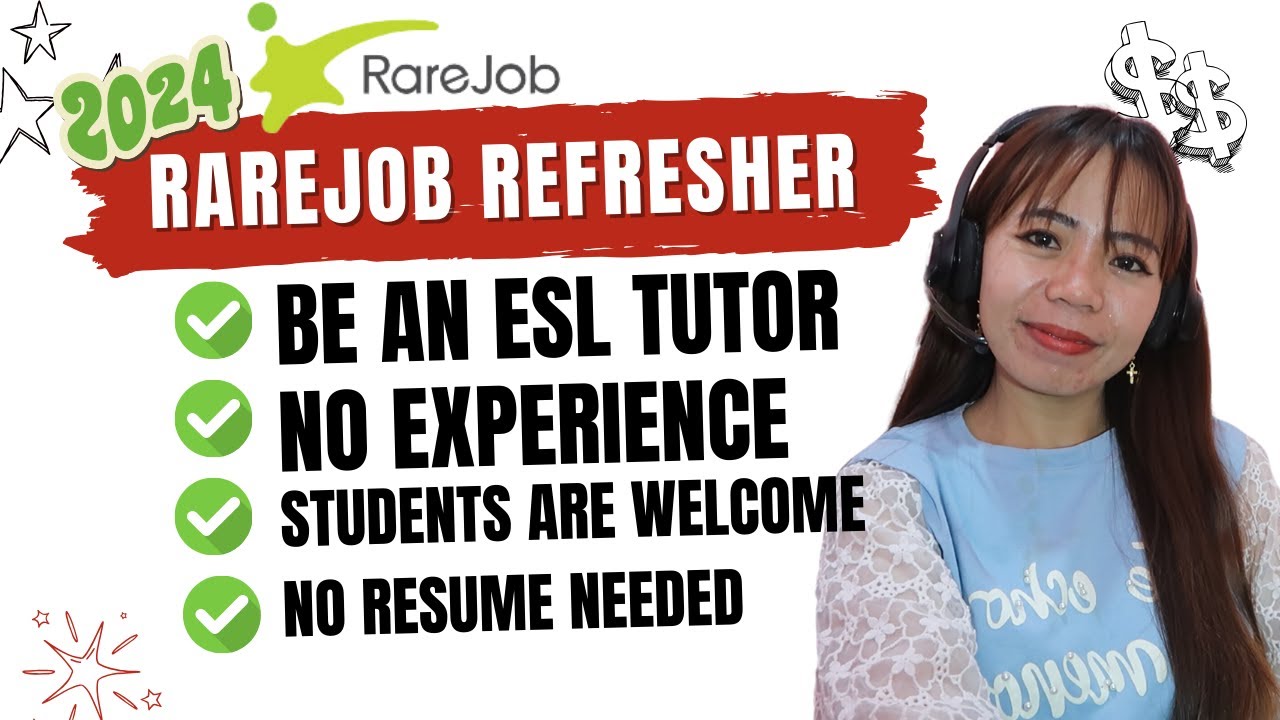 RAREJOB Application Process 2024 | Be an ESL Tutor - YouTube