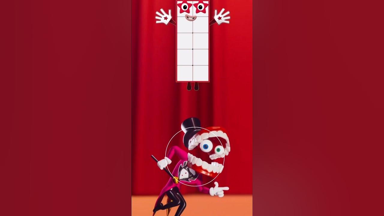 Numberblocks 10 into Caine from The Amazing Digital Circus # ...