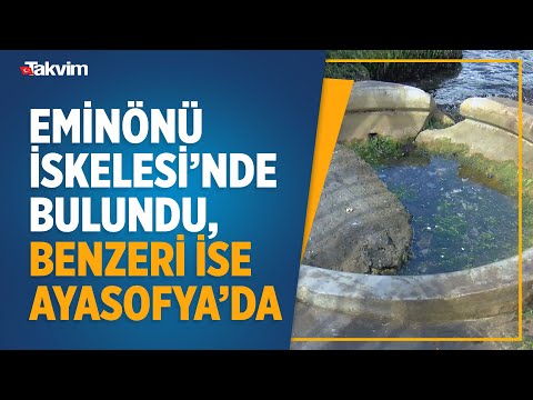 Eminönü İskelesi'nde benzeri Ayasofya'da olan kültür varlığı belirlendi