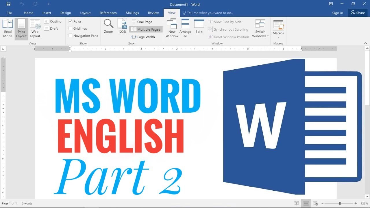 MS WORD PART 2 ENGLISH | online solution xyz - YouTube