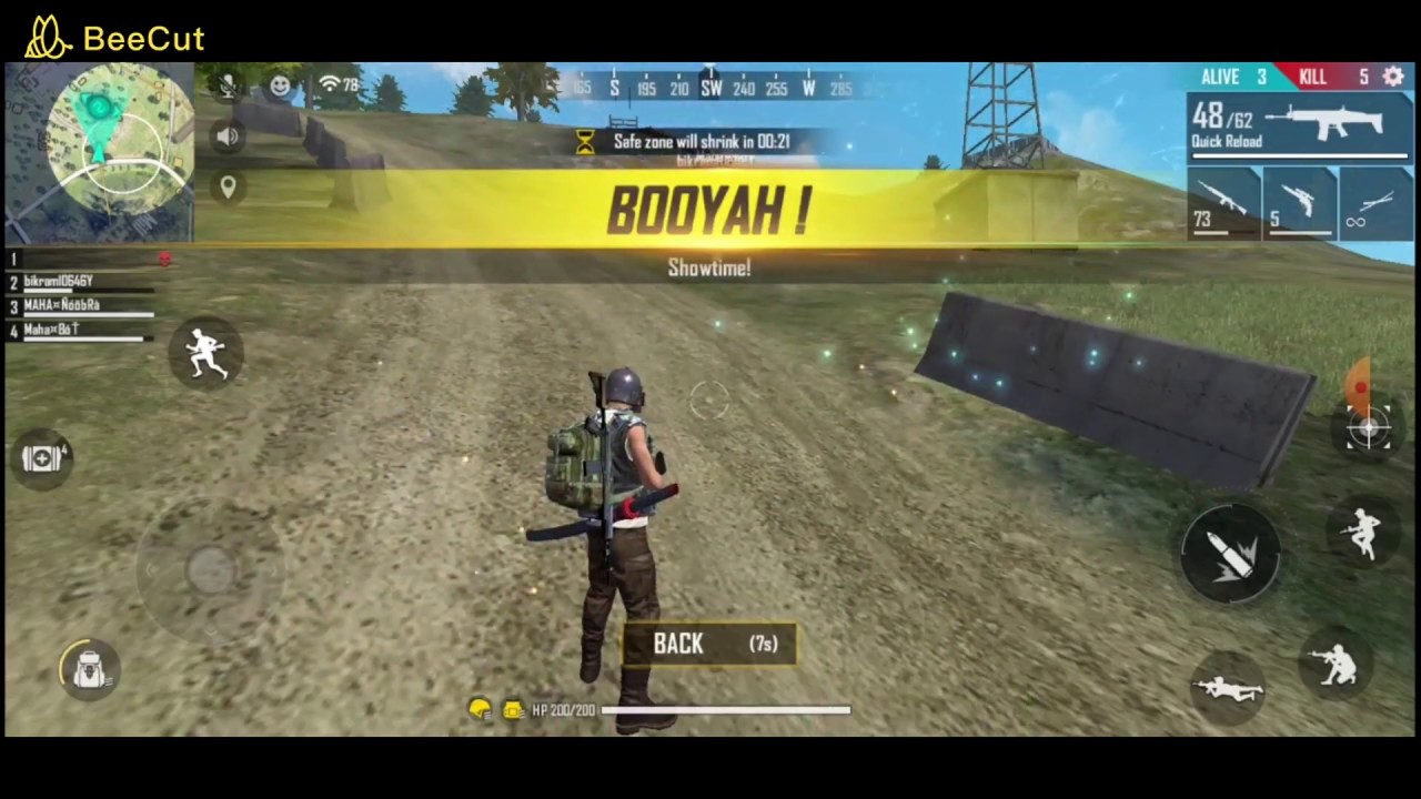 playing free fire first time and winning buya | first buya - YouTube