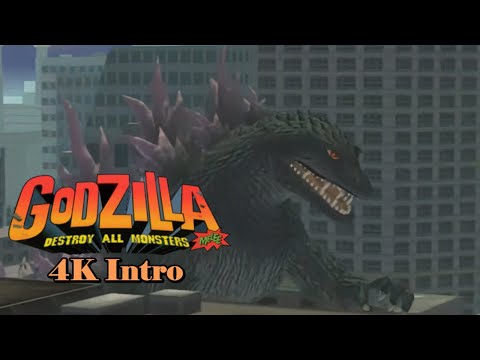 Godzilla: Destroy All Monsters Melee 4K Upscaled Intro
