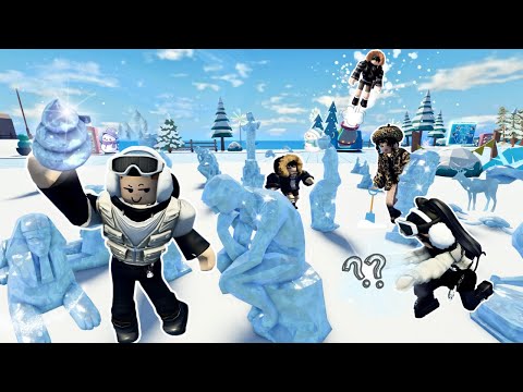 KELUARGA BOKIR LOMBA BIKIN 100 PATUNG ES ☃️❄️ | LIVETOPIA RP Roblox Indonesia