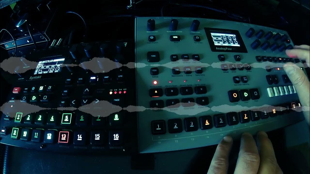 Syntakt + Analog Four - Live Techno Jam - YouTube