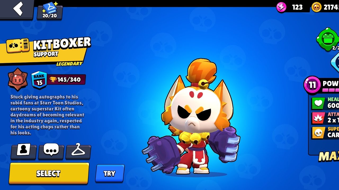 All KITBOXER KIT Skin Animations in Brawl Stars! - YouTube