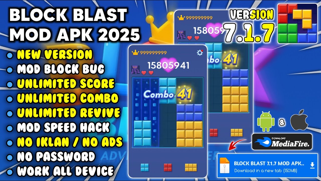 DOWNLOAD BLOCK BLAST MOD APK V7.1.7 Dan Cara Bug Block Blast Terbaru ...