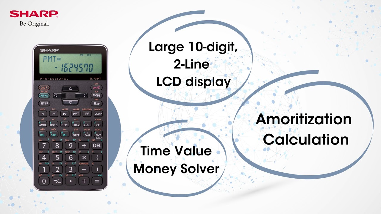 Sharp EL738XTB- English - YouTube