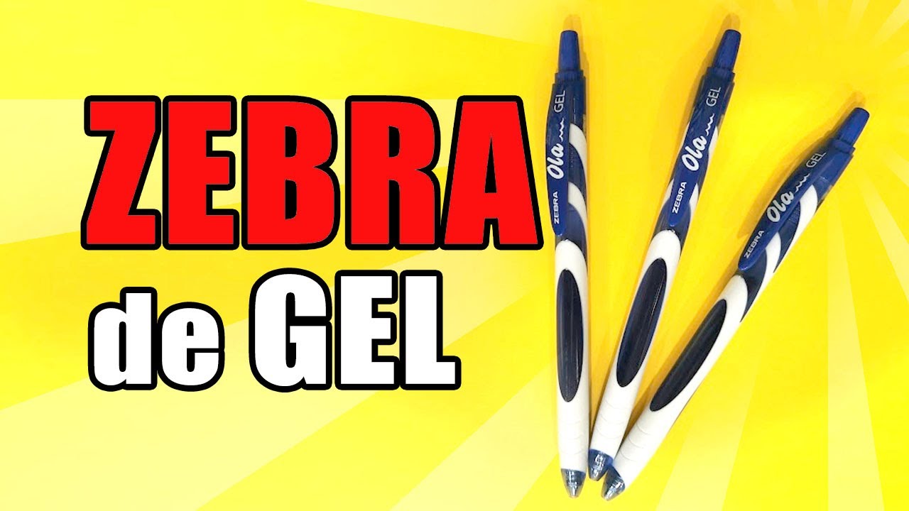 BOLIGRAFO DE GEL ZEBRA OLA - YouTube