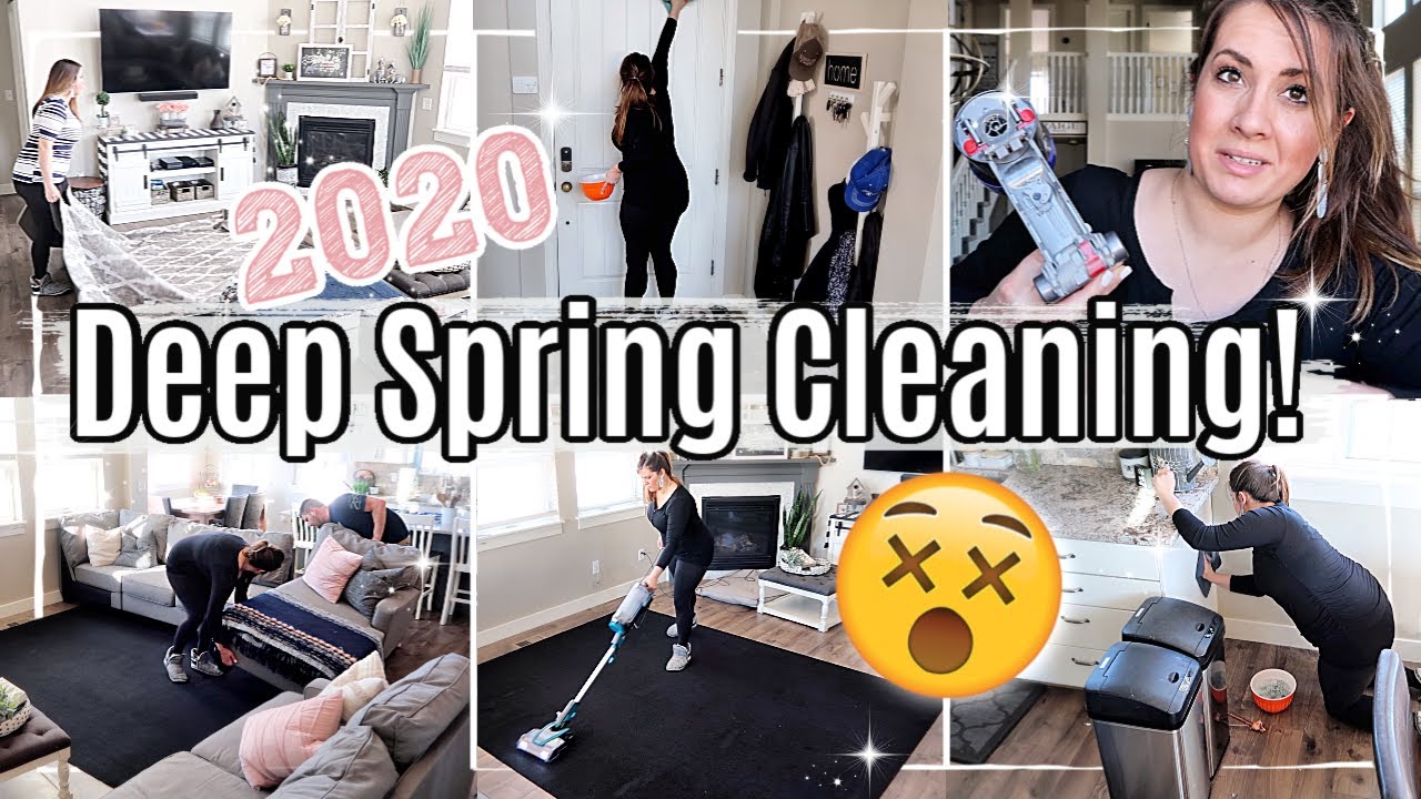 SPRING CLEAN WITH ME 2020 :: DEEP CLEANING ROUTINE :: SAHM SPEED ...