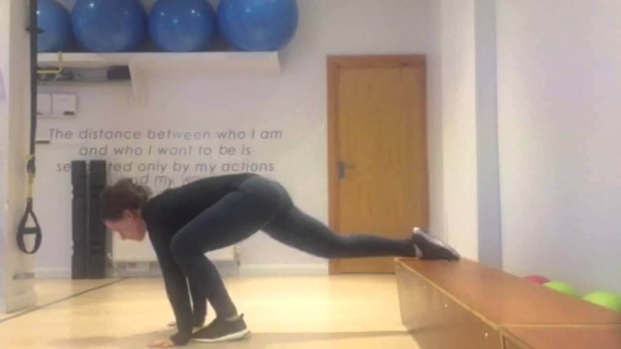 Bench Single Leg Get-Up - YouTube