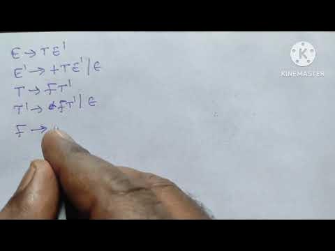 Predictive parsing-compiler design - YouTube