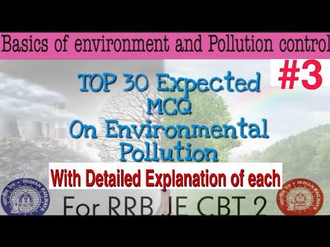 TOP 30 EXPECTED MCQ ON Basics of Environment and pollution control for ...