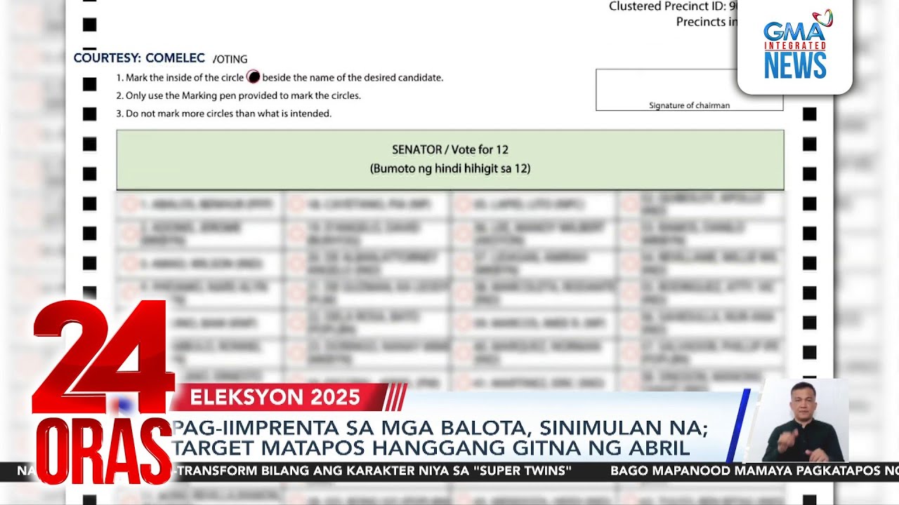 Pag-iimprenta sa mga balota, sinimulan na; target matapos hanggang ...