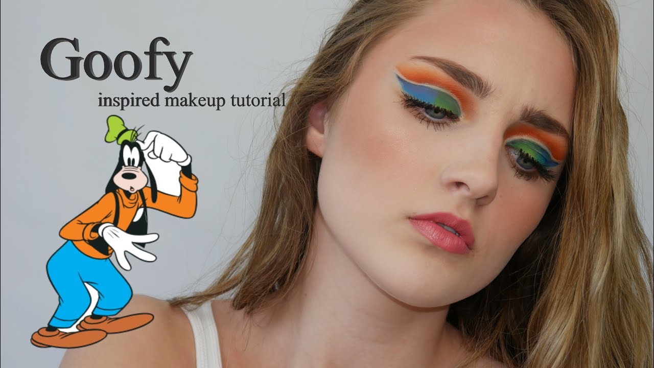 GOOFY inspired makeup tutorial; DISNEY SERIES! - YouTube