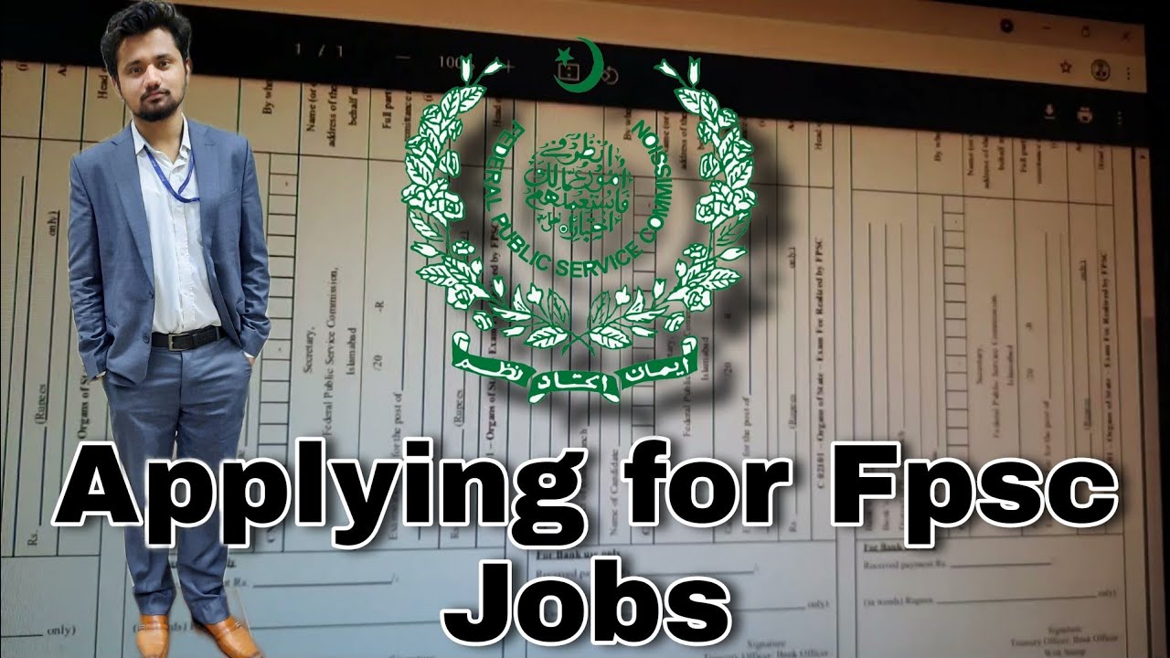 How to Apply for Fpsc Jobs - YouTube