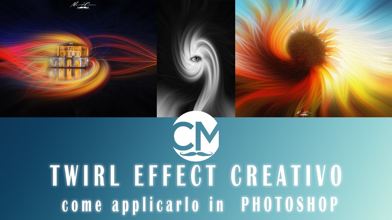 Twirl Effect Creativo come applicarlo con le maschere in Photoshop - YouTube